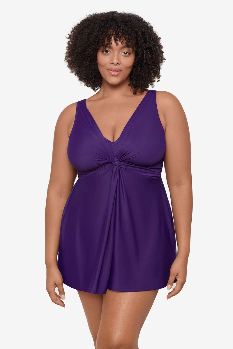 Miraclesuit Plus Size Must Haves Marais One Piece Swim Dress