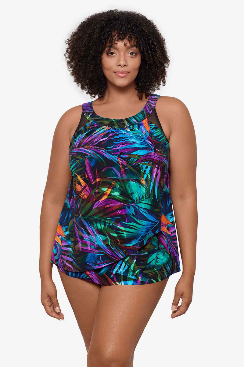 Miraclesuit Plus Size Palma Paradiso Ursula Tankini Top