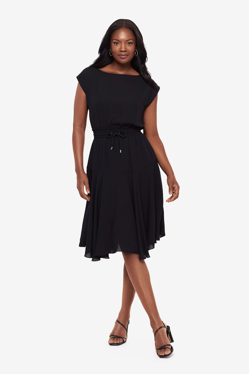 Soft Georgette Float Dress in Black – Miraclesuit