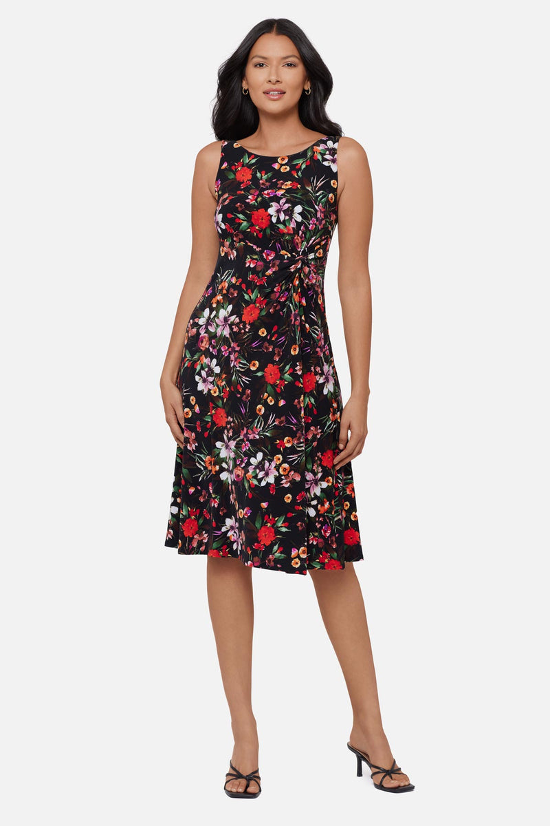 Body by Miraclesuit Remi Fit & Flair Shaping Dress in Botanica Flora